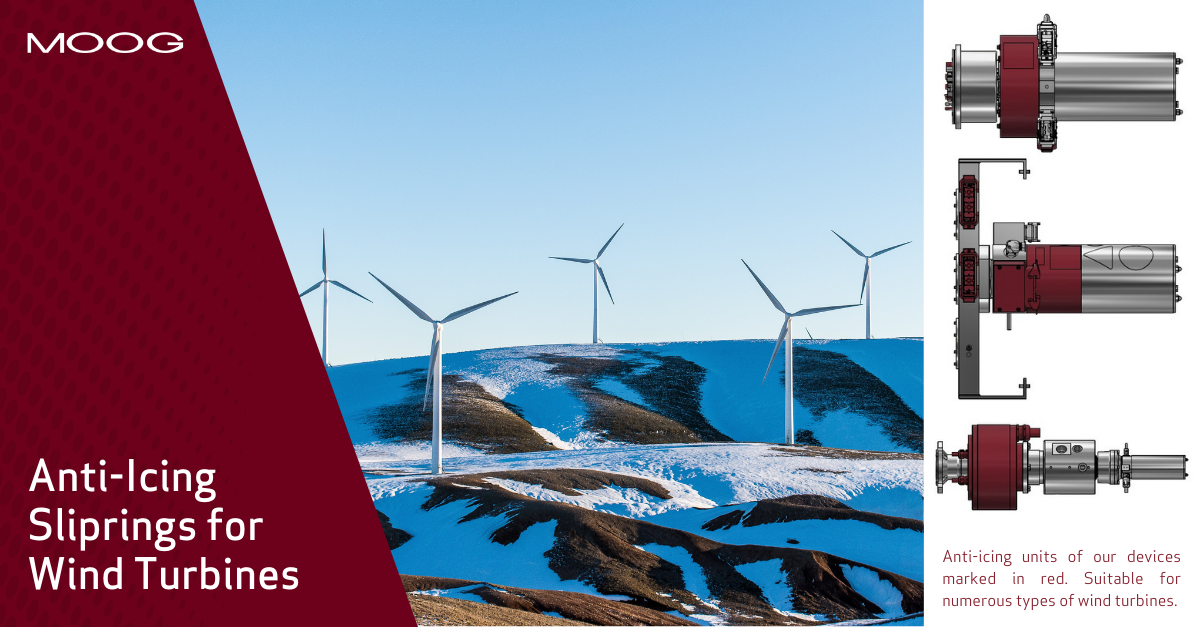 Anti-icing slip rings for wind turbines - Moog GAT es